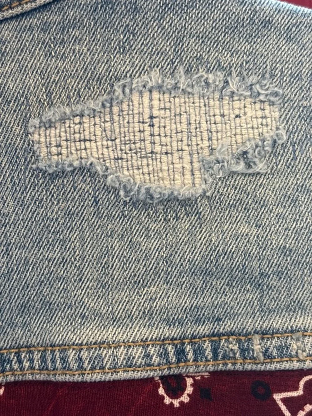 Old Navy | Jackets & Coats | Old Navy Up Cycled Custom Design Denim ...